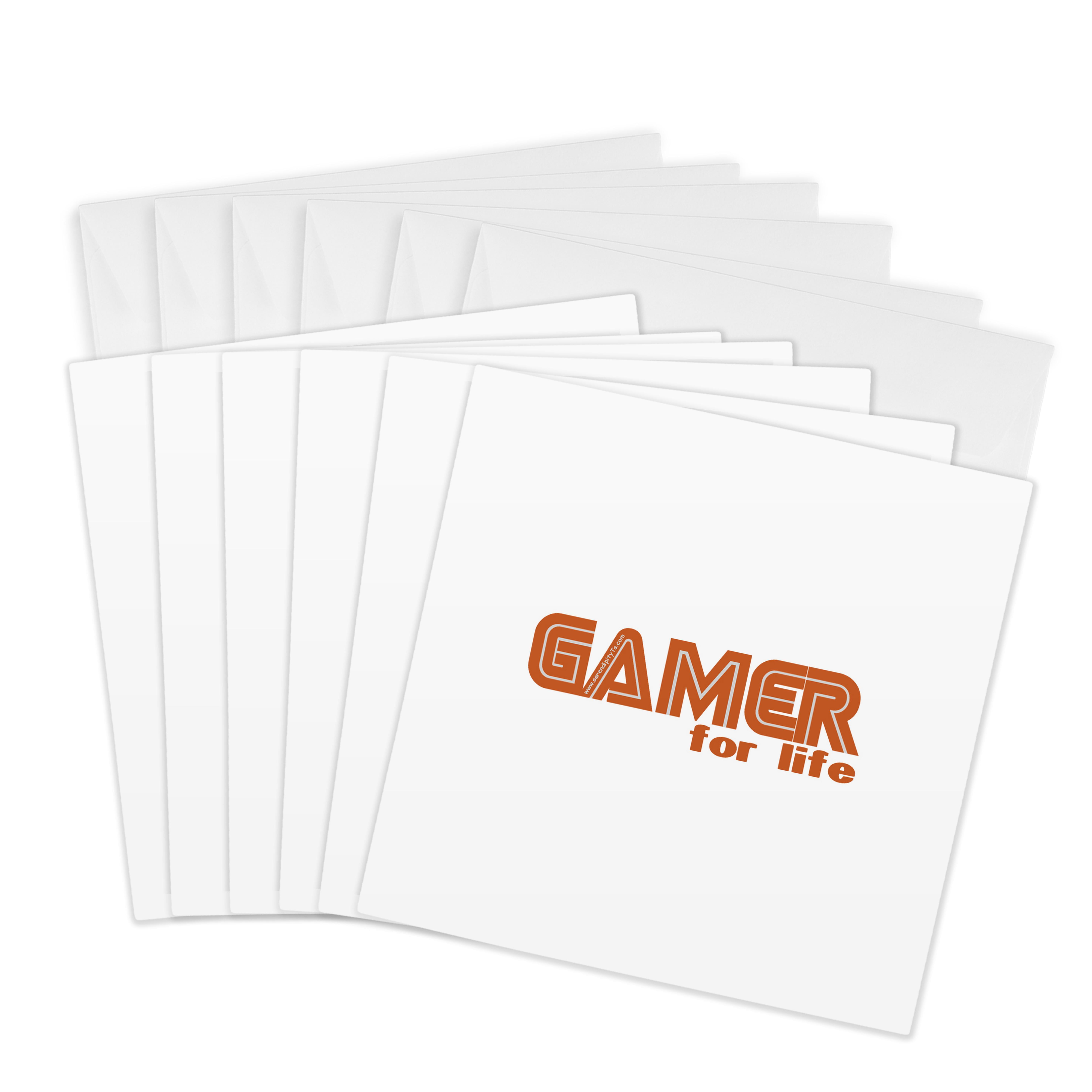 3drose, Gamer for Life, 6 Greeting Cards with Envelopes - Walmart.com