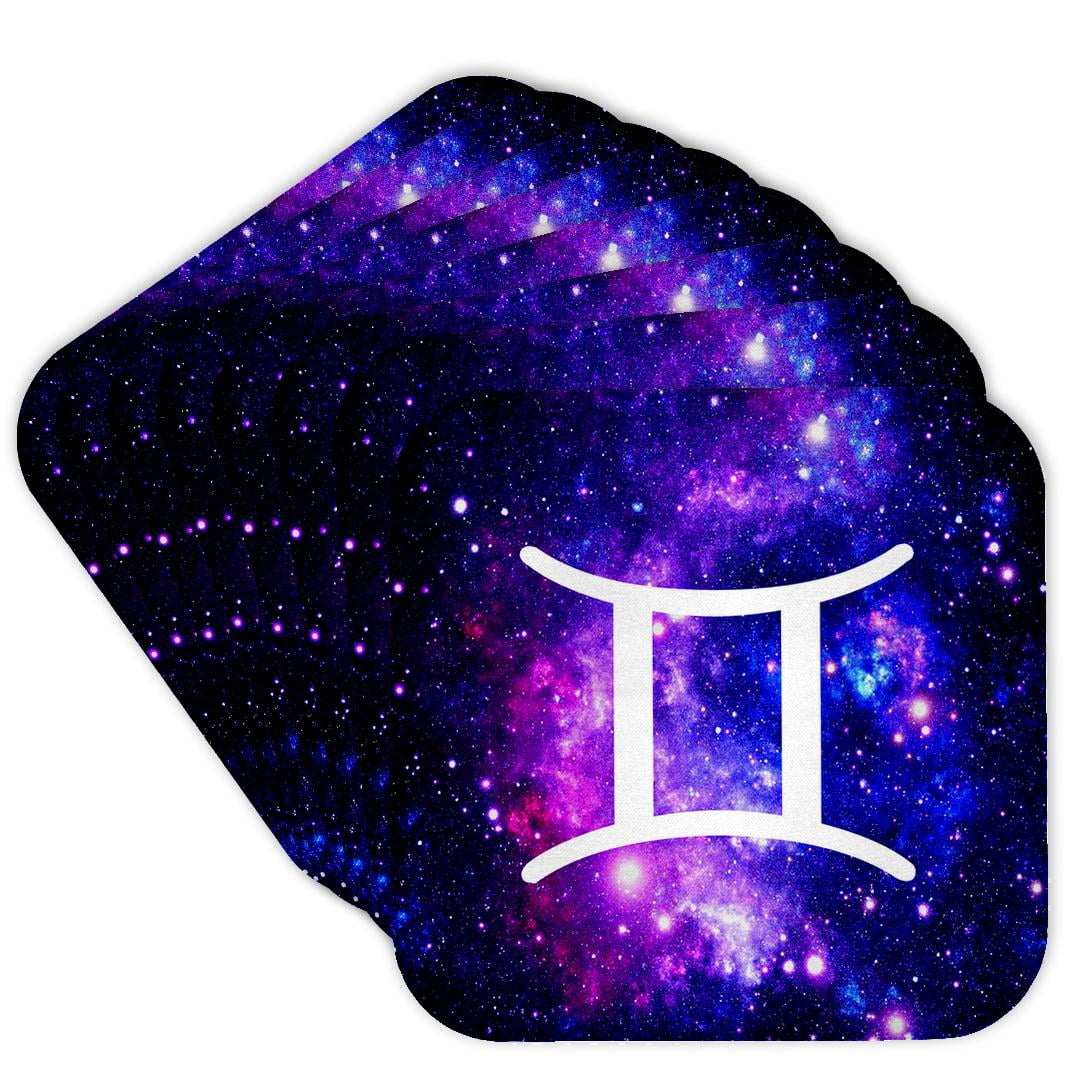 3drose, Gemini Star Sign on Purple Space Background Zodiac Horoscope ...