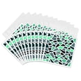 3drose, Geodesic Abstract Pattern Teal Blue Green, 12 Greeting Cards ...