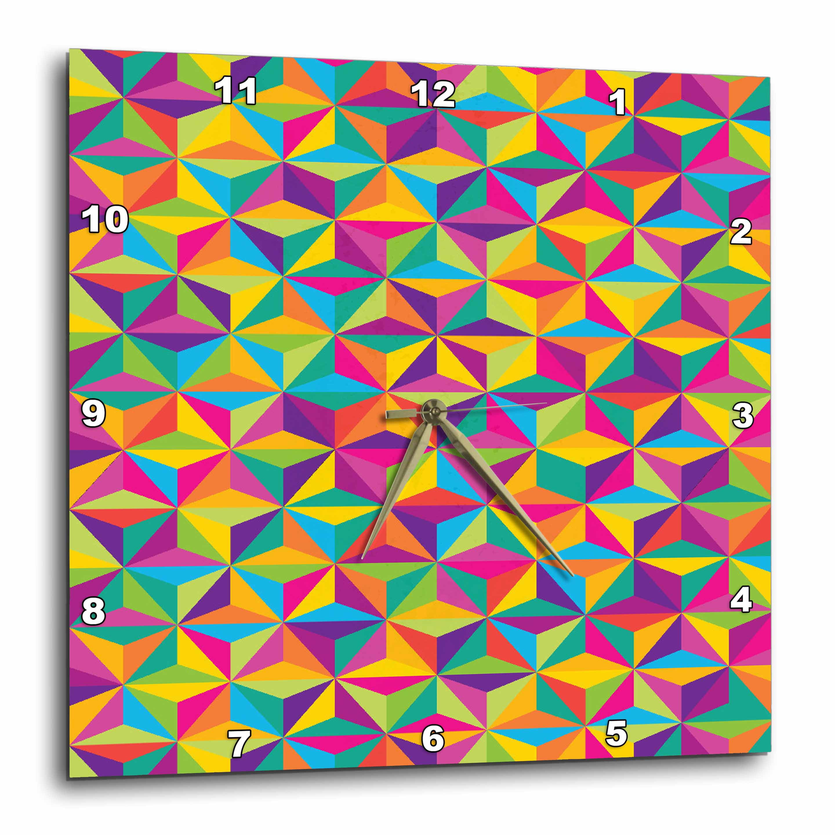3drose, Geometric Illusions Cubes Rainbow Colors Abstract Funky Pattern ...