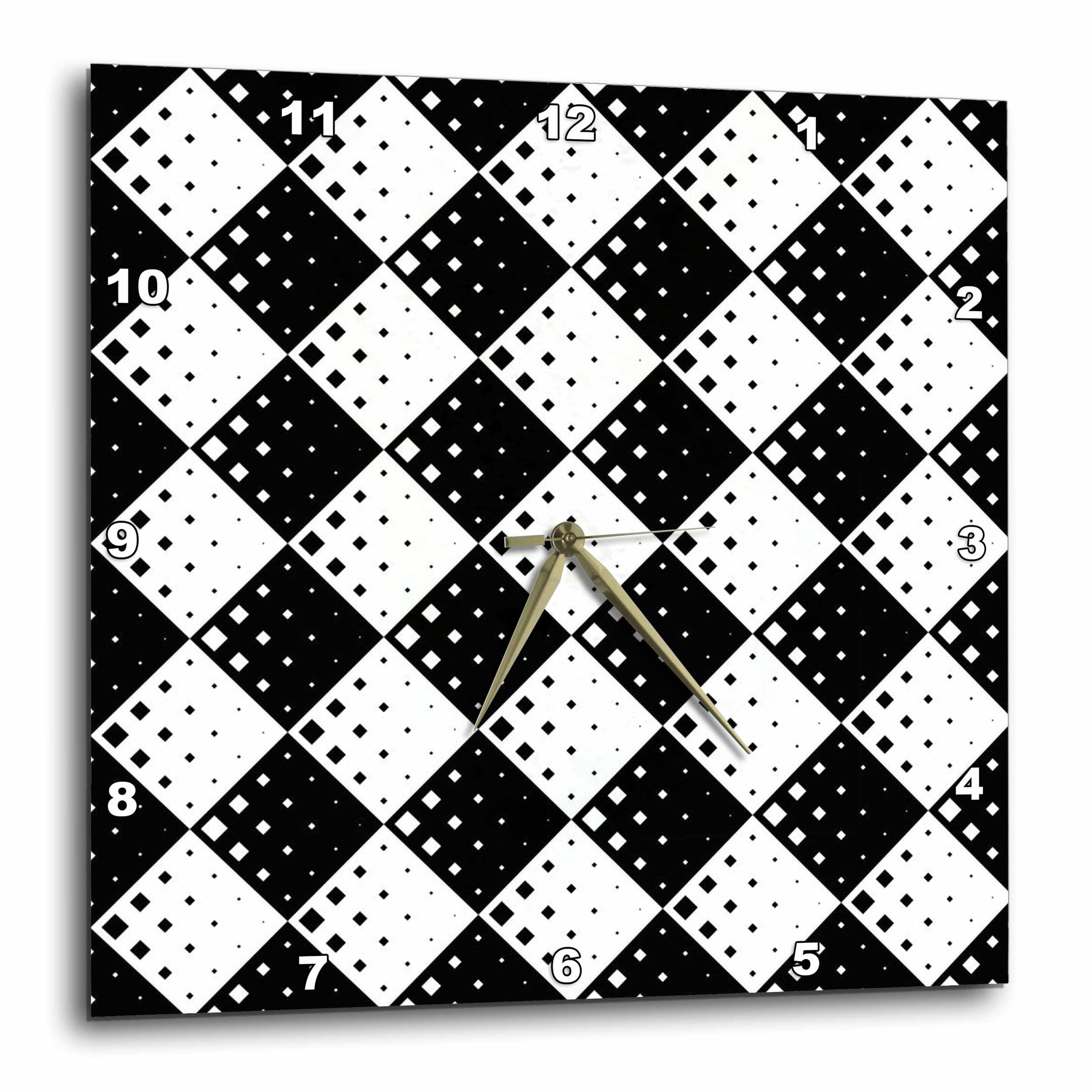 3drose, Geometrical Black and White Diagonal Square Pattern Background ...