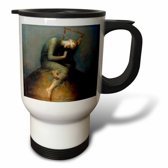 3drose, George Frederic Watts - Hope, 14oz Stainless Steel Travel Mug ...