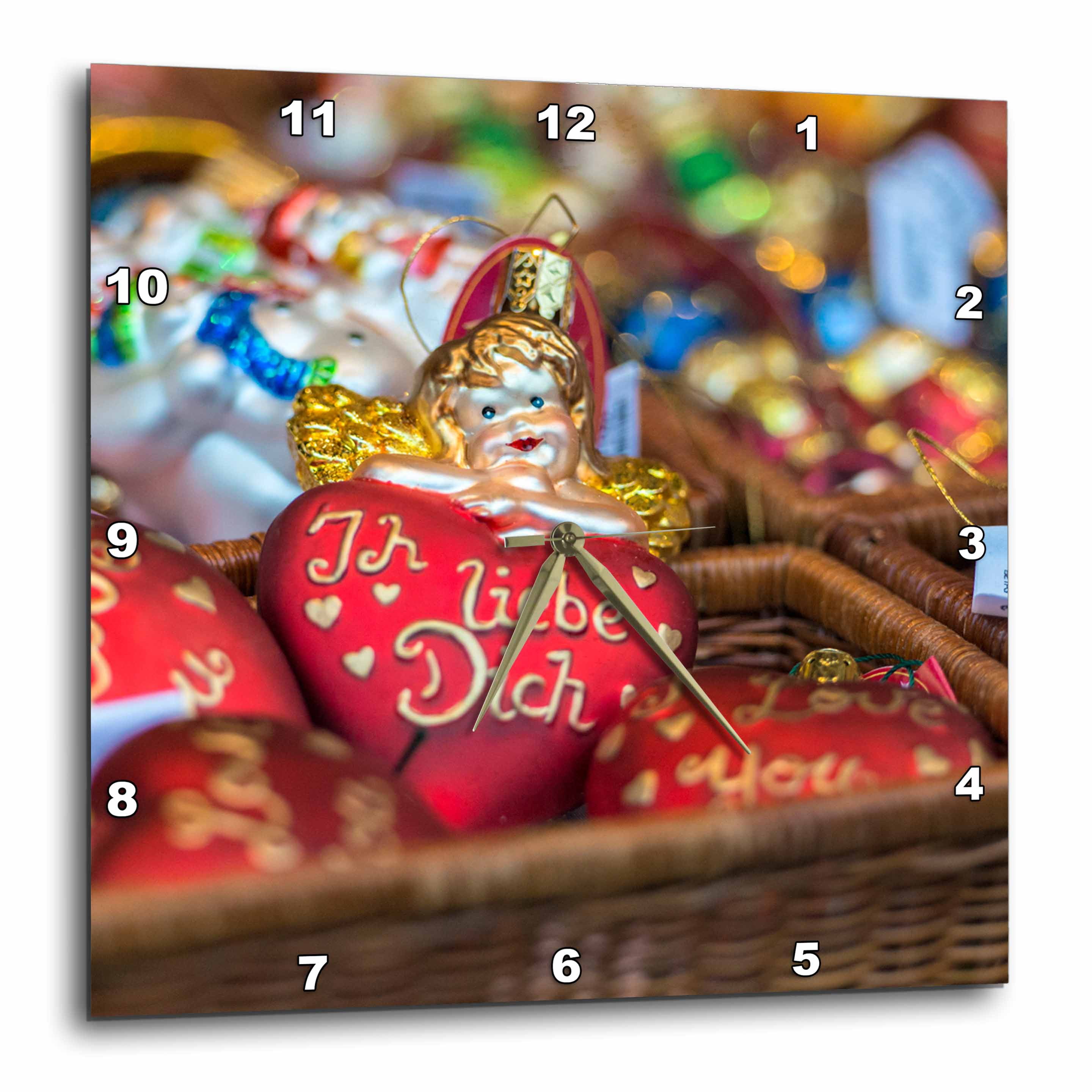 3drose, German Glass Christmas I Love You Ornaments, Rothenburg ...