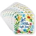 3drose, Get Your Light Shine Positive Text and Colorful Flowers Gift ...