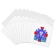 3drose, Gird Your Lions Fun Text English Idiom Blue Color, 12 Greeting ...