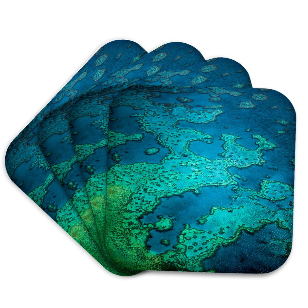 3drose, Great Barrier Reef, Queensland, Australia, Set of 4 Coasters ...