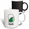 3drose, Green Beer Cheers Typography for Irish Celebration, 11oz Magic ...