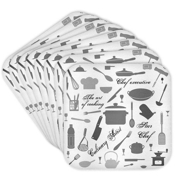 3drose, Grey Kitchenware, Utensils, Cooking Appliances, Text, on White ...