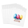 3drose, Happy Easter and a Red, Blue Yellow Eggs. Easter Greetings for ...