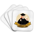3drose, Happy Graduation with Girl in Cap and Gown Illustration, Set of ...