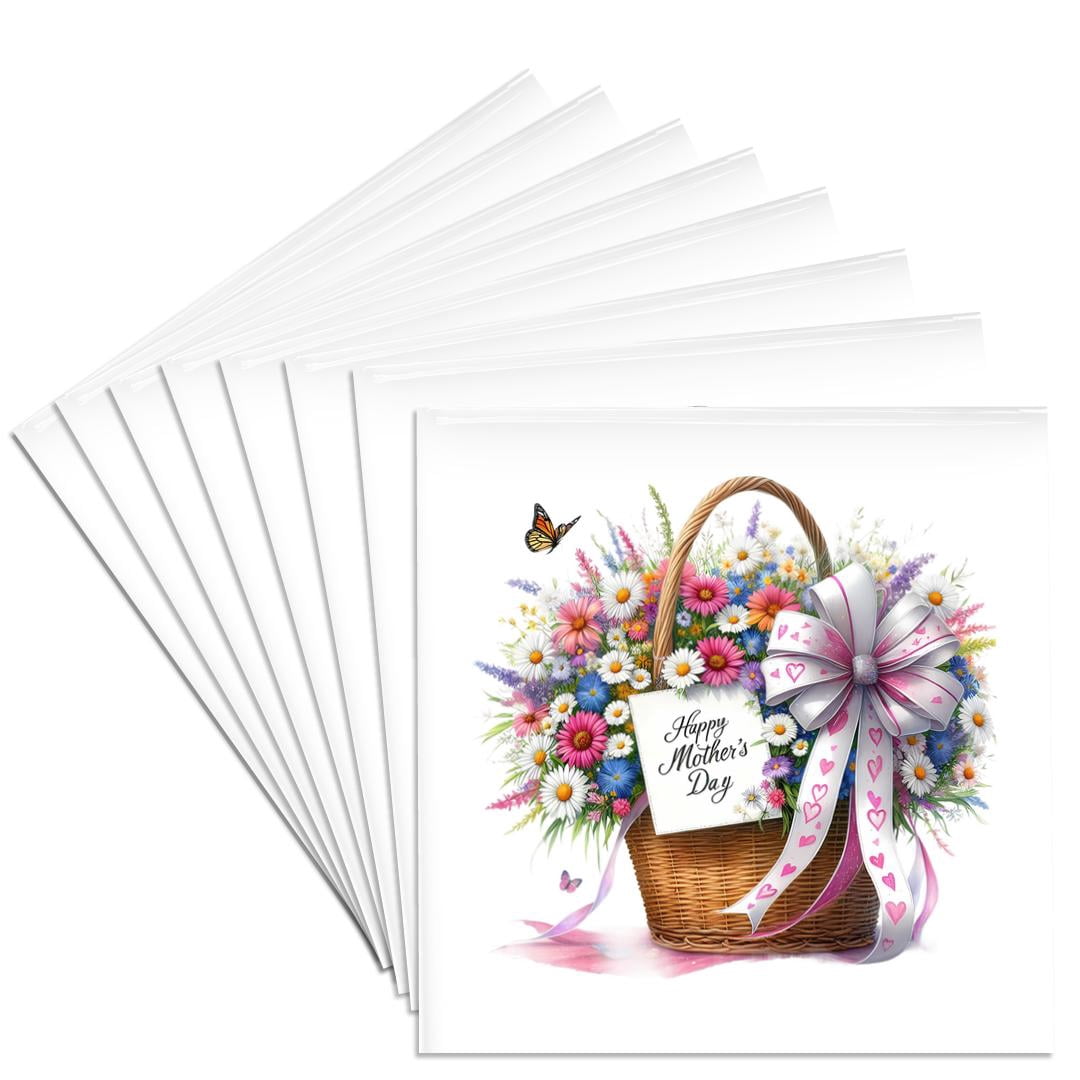 3drose, Happy Mothers Day Text, an Image of a Basket Full of Flowers ...