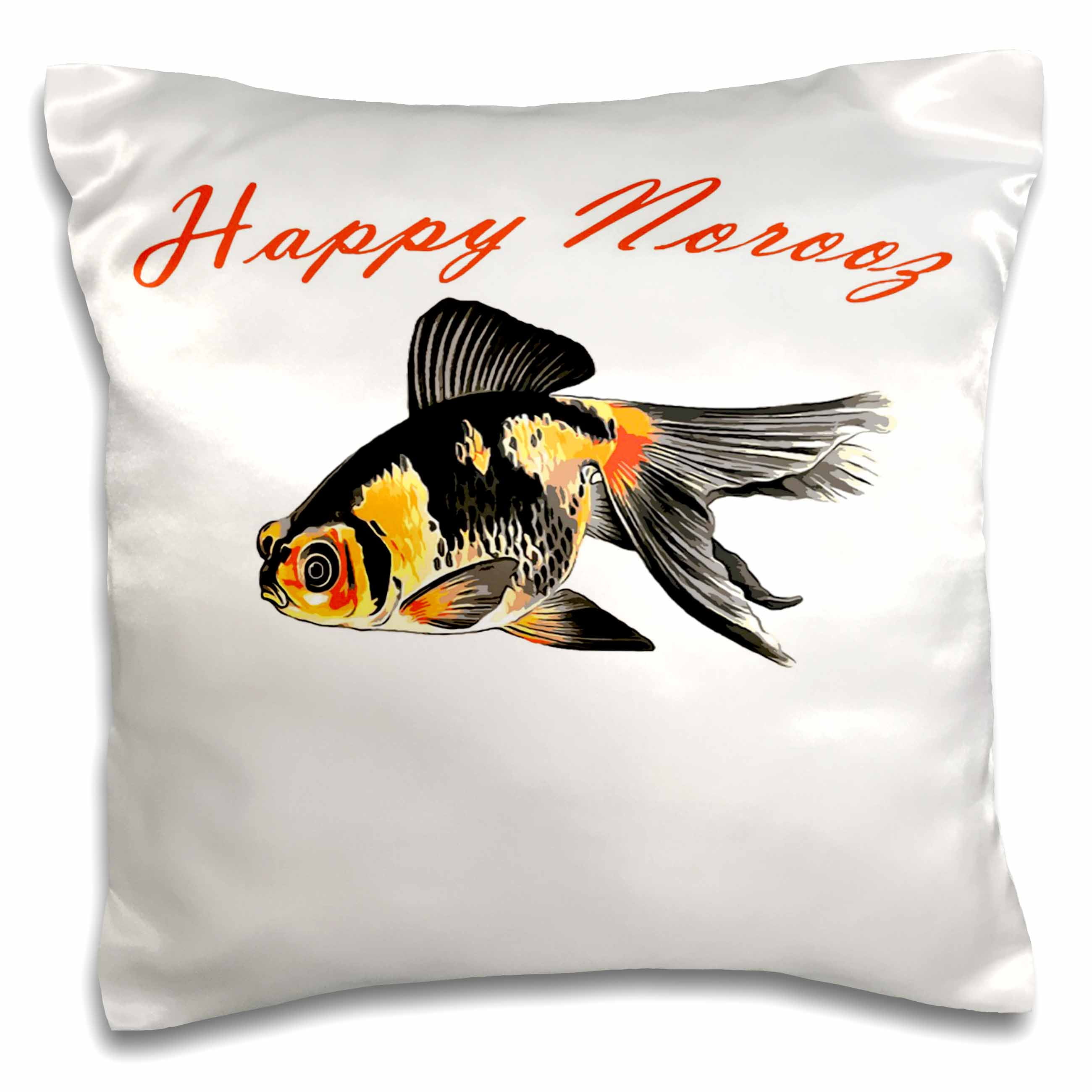 3drose, Happy Norooz Demekin Goldfish Persian New Year, 16x16 inch ...