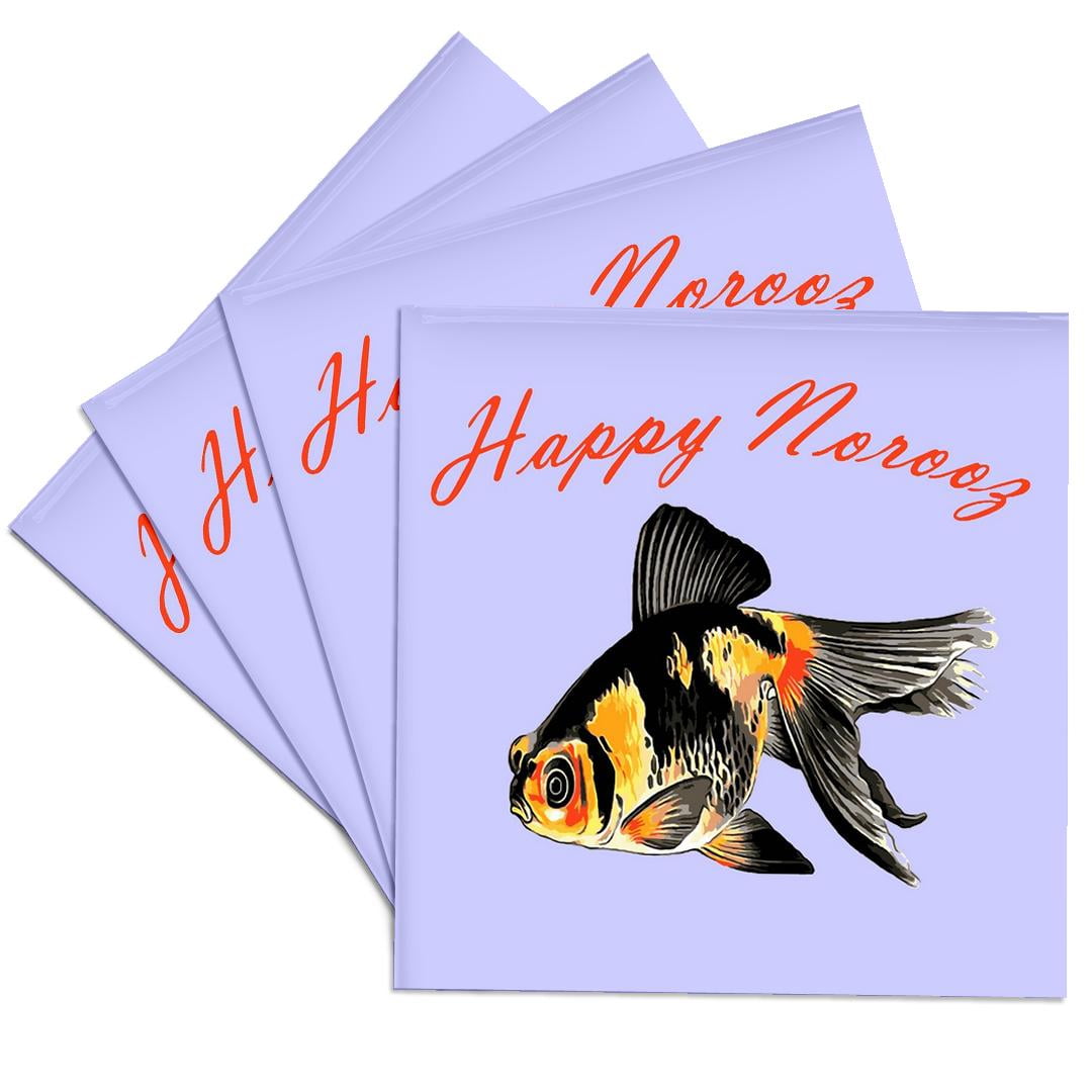 3drose, Happy Norooz Demekin Goldfish Persian New Year Greeting, Set of ...
