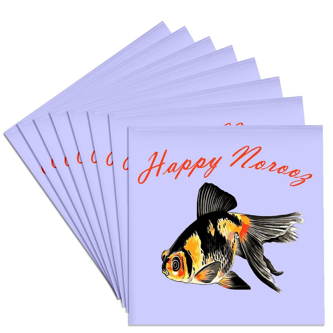 3drose, Happy Norooz Demekin Goldfish Persian New Year Greeting, Set of ...