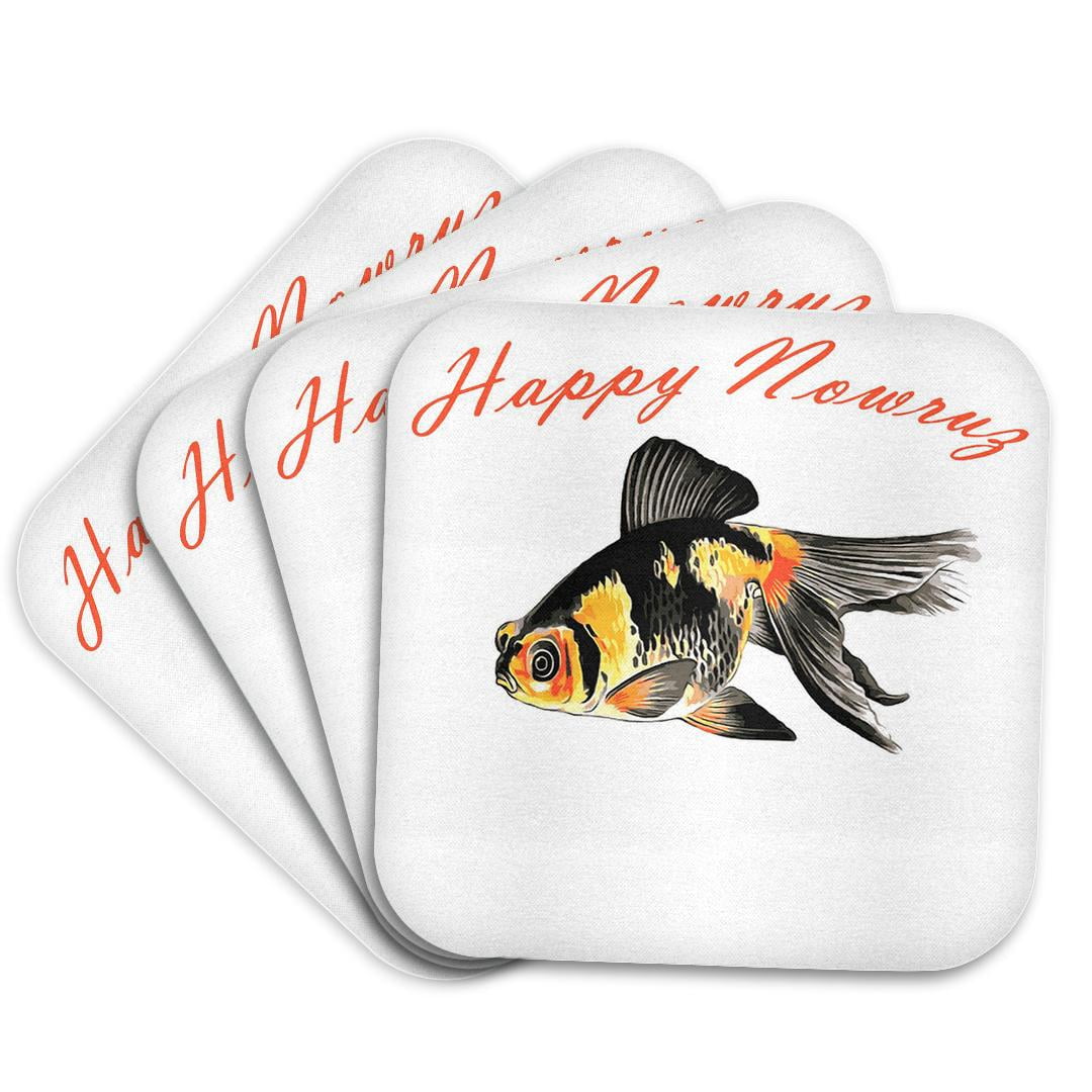 3drose, Happy Nowruz Demekin Goldfish Persian New Year, Set of 4 ...