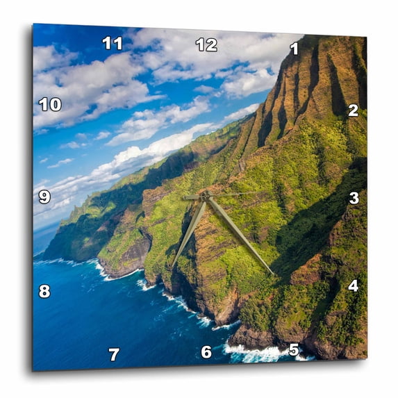 3drose, Hawaii, Kauai, Aerial of the Na Pali Coastline 01, 13x13 Wall ...