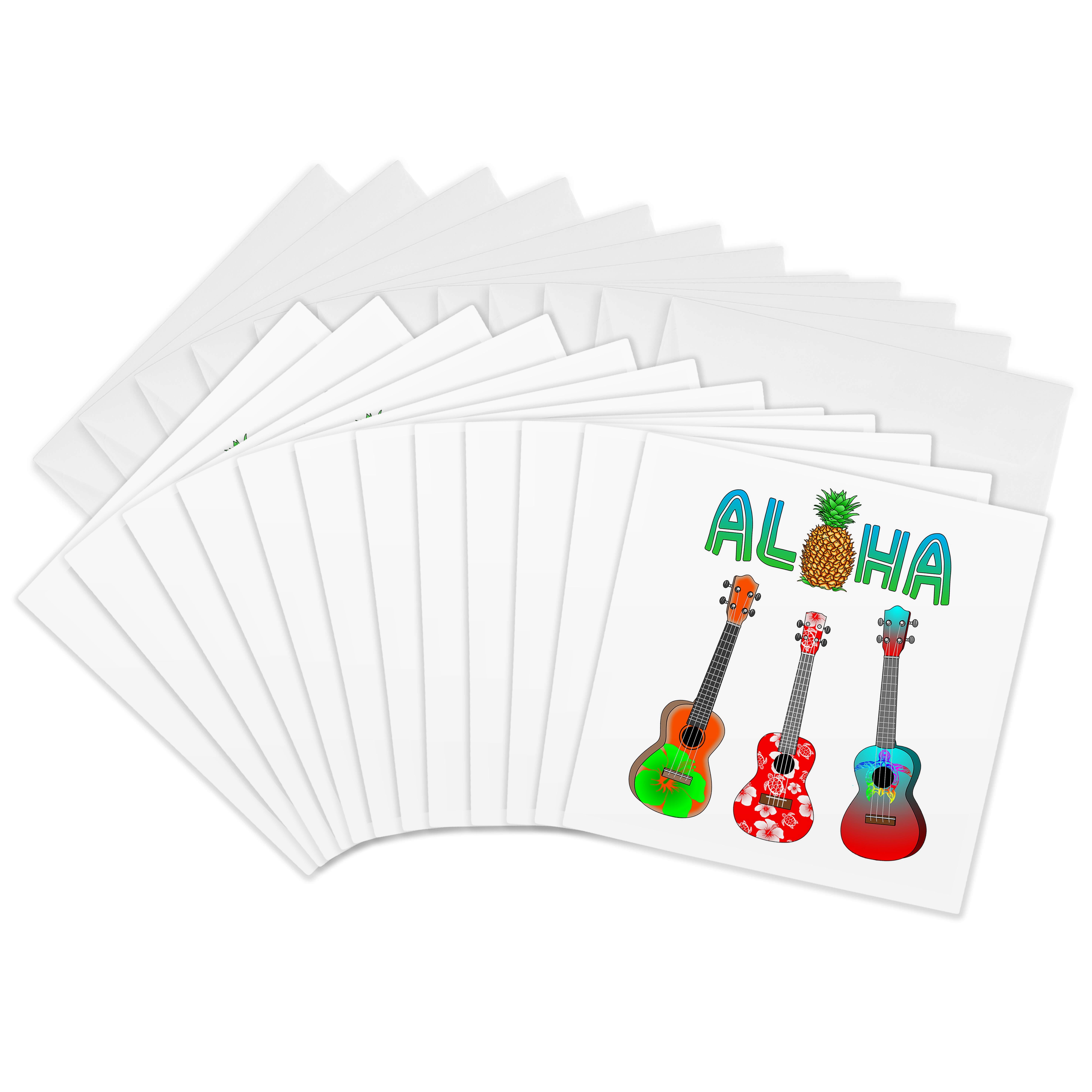 3drose, Hawaiian Aloha with Three Island Style Ukuleles for Any Music ...