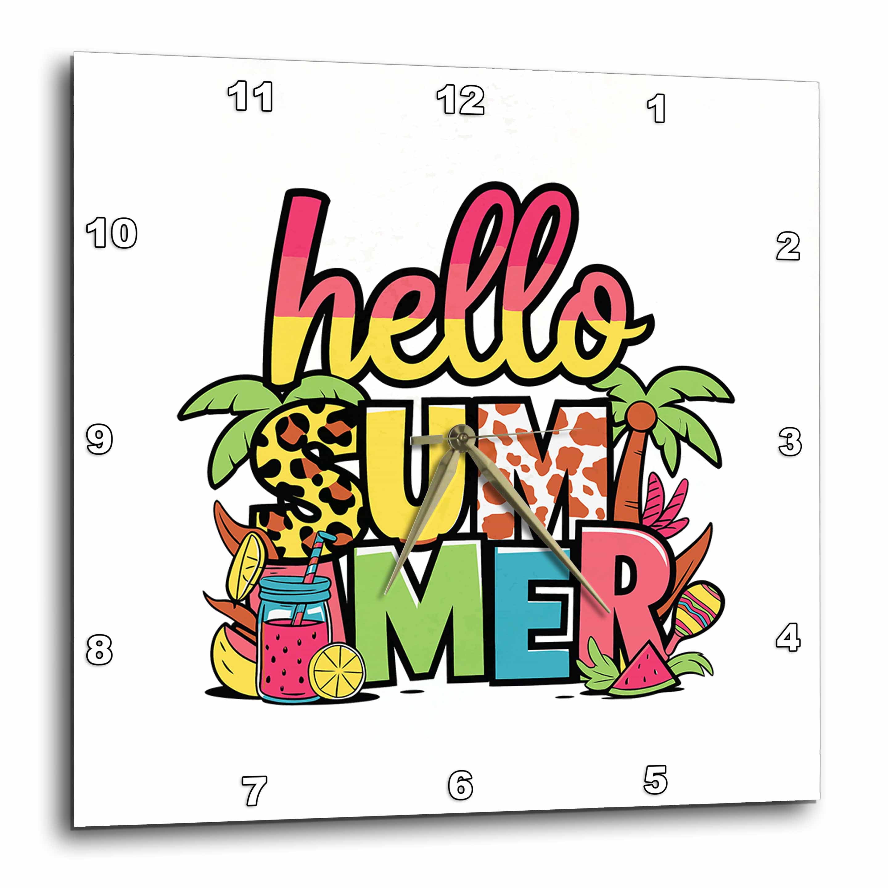 3drose, Hello, Summer Colorful Text, Tropical Plants, Drinks, Fruits ...