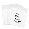 3drose, Hike More Worry Less, 6 Greeting Cards with Envelopes - Walmart.com