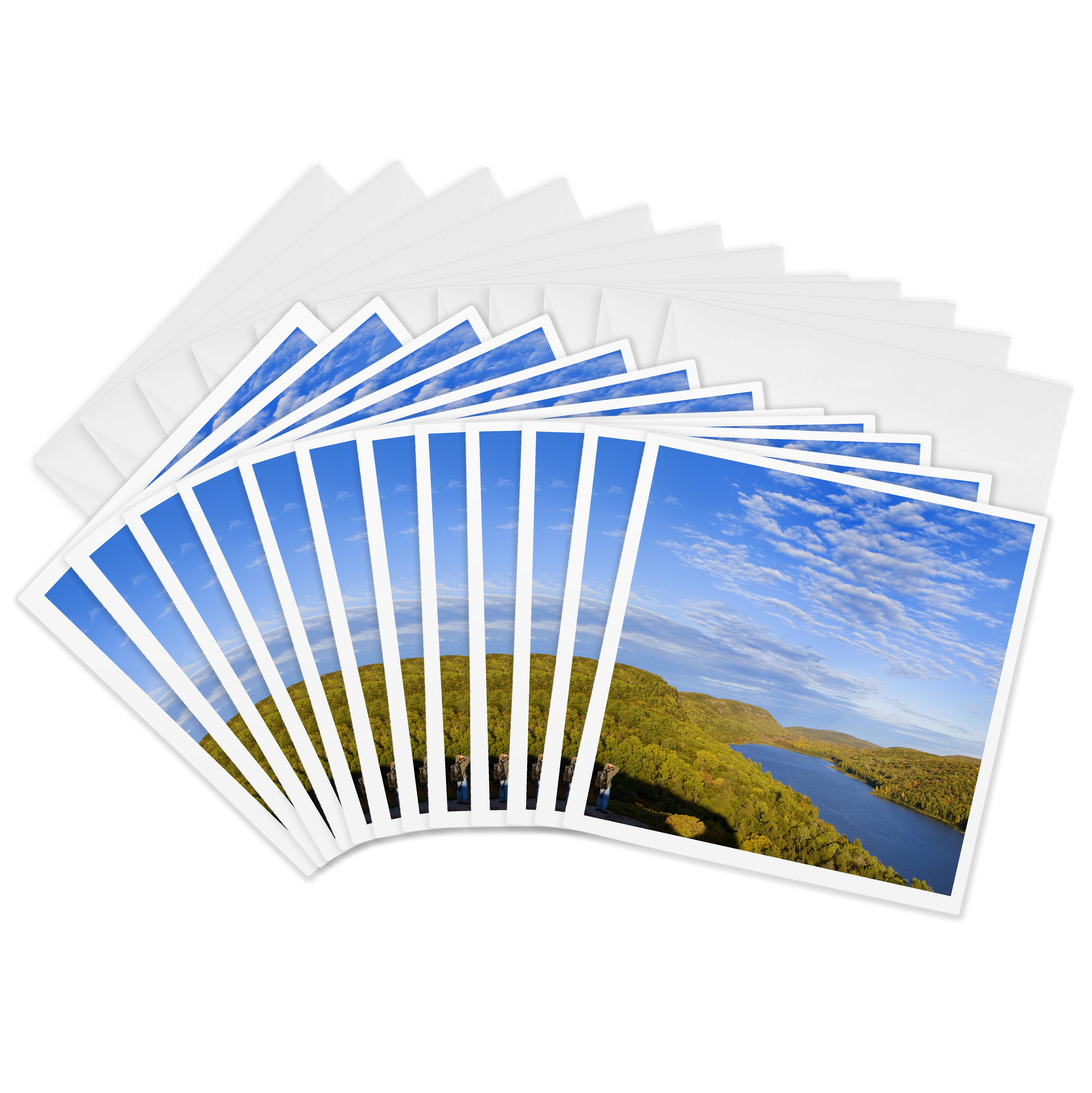 3drose, Hiker, Lake of the Clouds, Porcupine Mtns, Michigan - Us23 Cha0112 - Chuck Haney, 12 ...