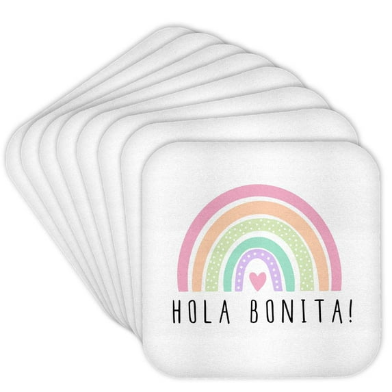 3drose, Hola Bonita - Hello Pretty Lady or Girl in Spanish - Cute ...