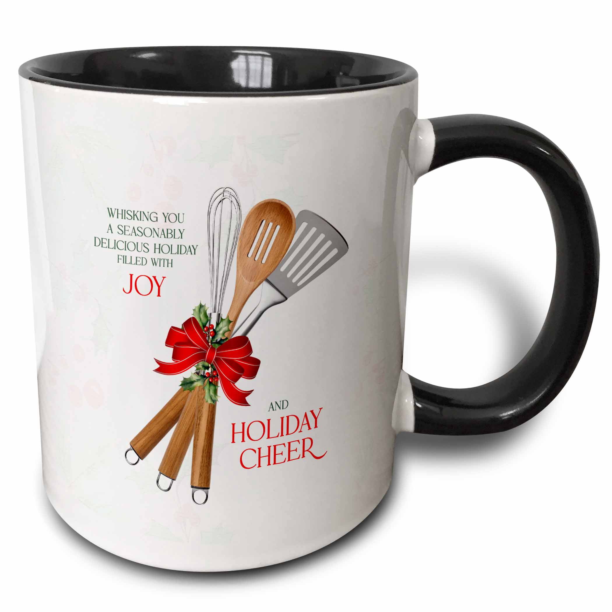3drose, Holiday Cheer for the Chef with Cooking Utensils and Puns, 15oz ...