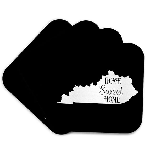 3drose, Home Sweet Home Inside the State of Kentucky. Black Background ...
