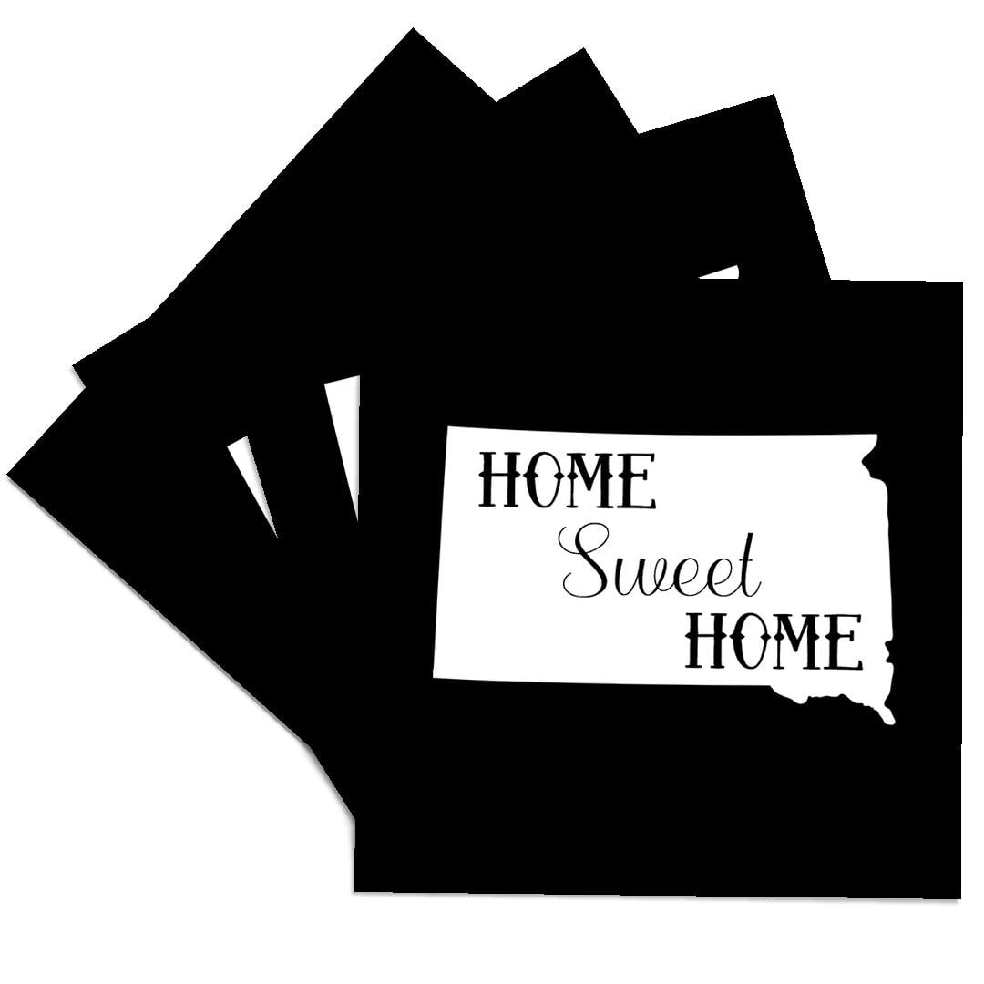 3drose, Home Sweet Home Inside the State of South Dakota. Black ...