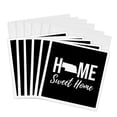 3drose, Home Sweet Home. Nebraska State. Black Background., 6 Greeting ...