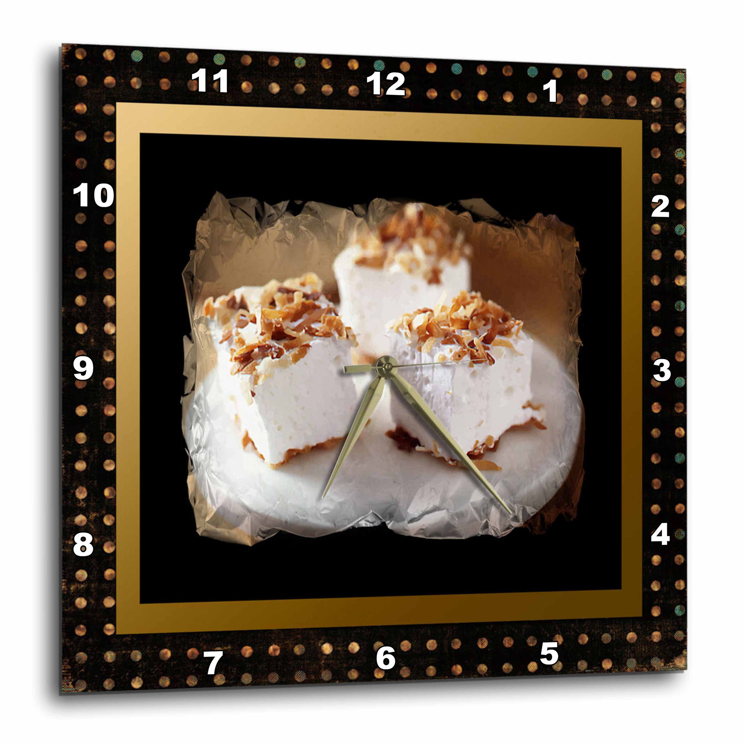 3drose, Homemade Marshmallows, 13x13 Wall Clock - Walmart.com