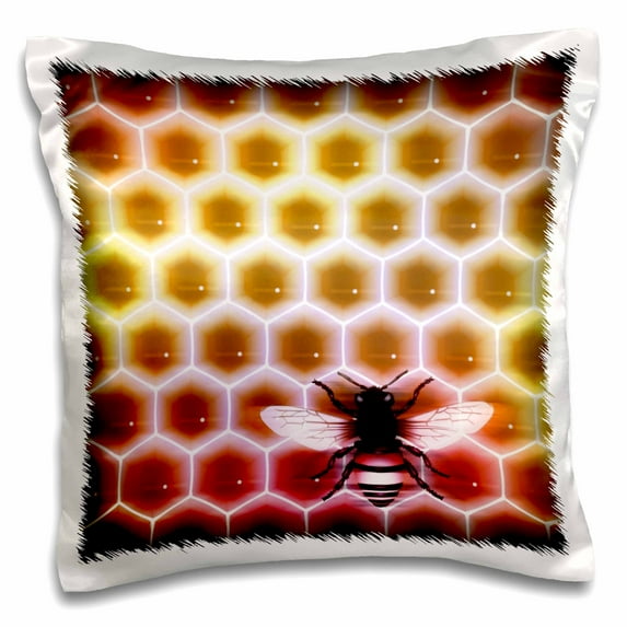 3drose, Honeycomb Surprise - Bees - Honey - Art, 16x16 inch Pillow Case ...