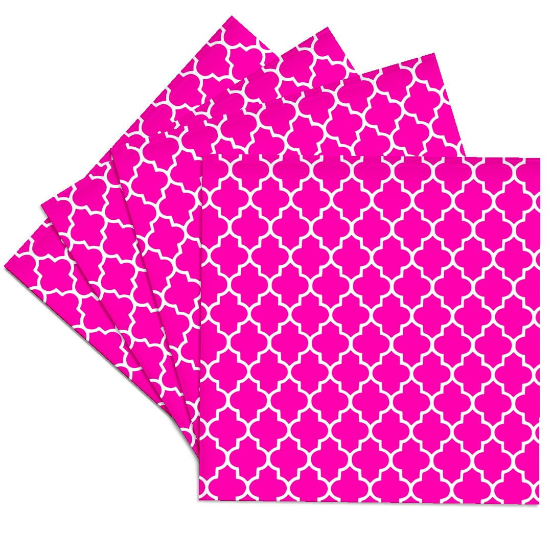 3drose, Hot Pink Quatrefoil Pattern - Girly Moroccan Style - Modern ...