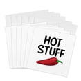 3drose, Hot Stuff with Red Pepper. Black Lettering on White Background ...