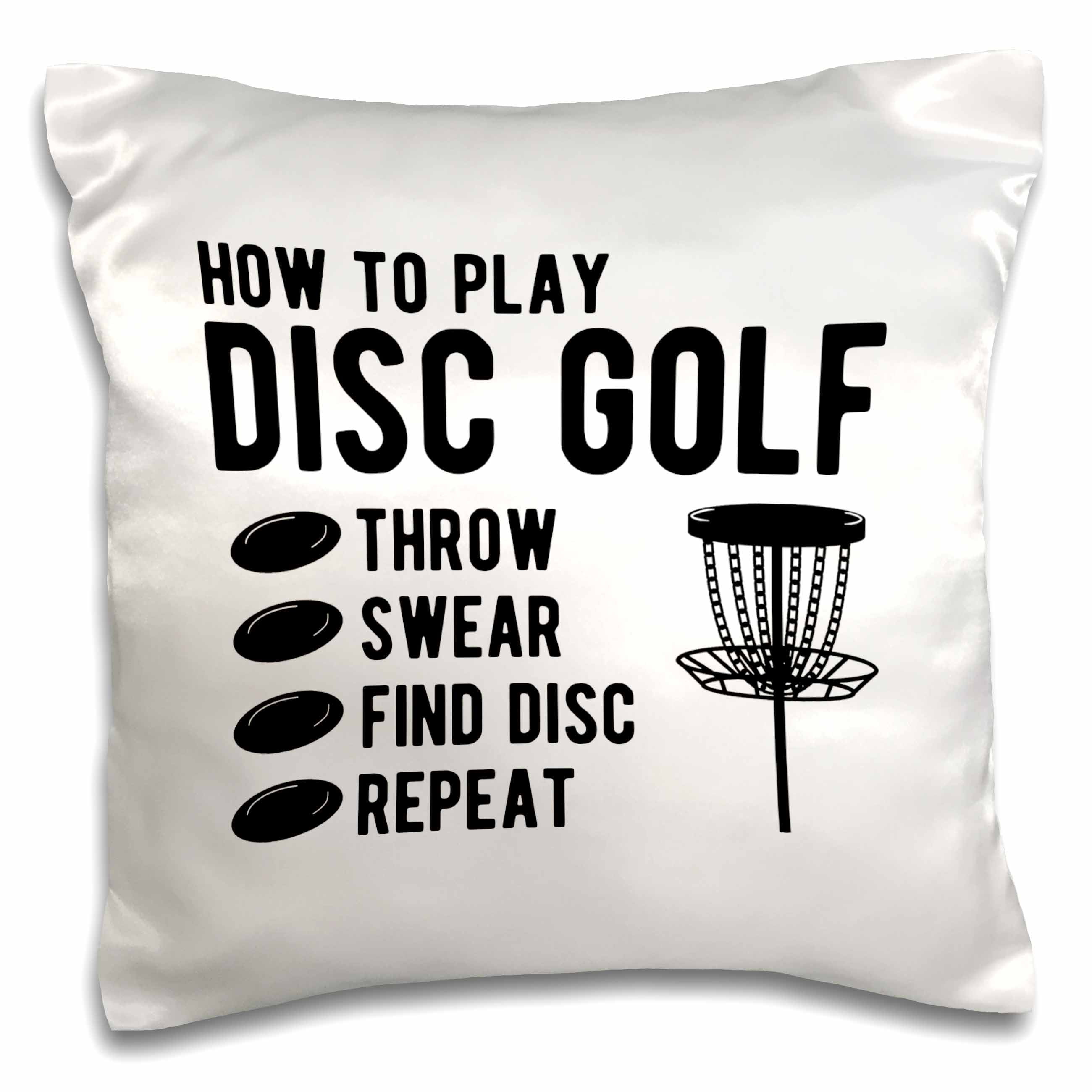 3drose, How to Play Disc Golf Throw Curse Find Disc Repeat. Black on ...