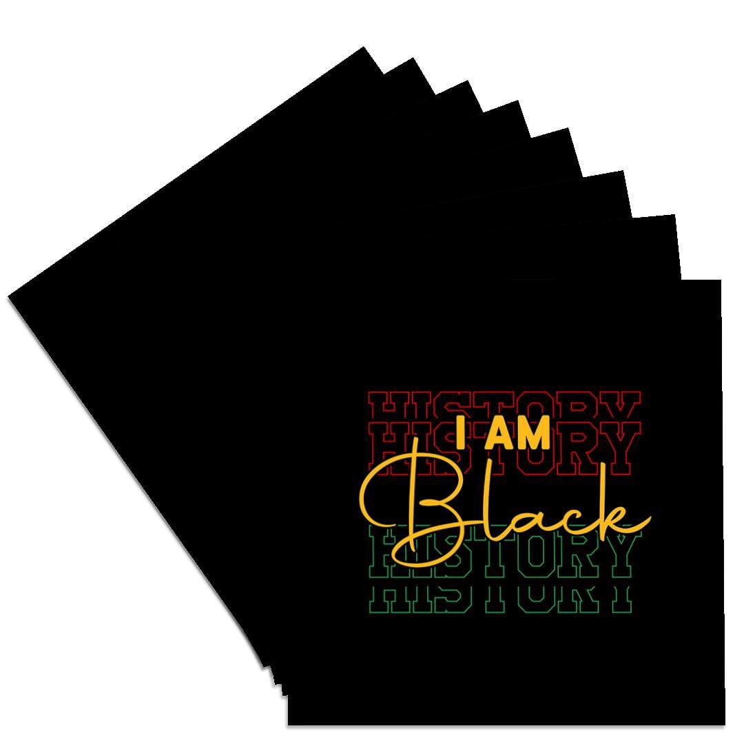 3drose, I Am Black History Colorful Stylish Text on Black, Cool Gift ...
