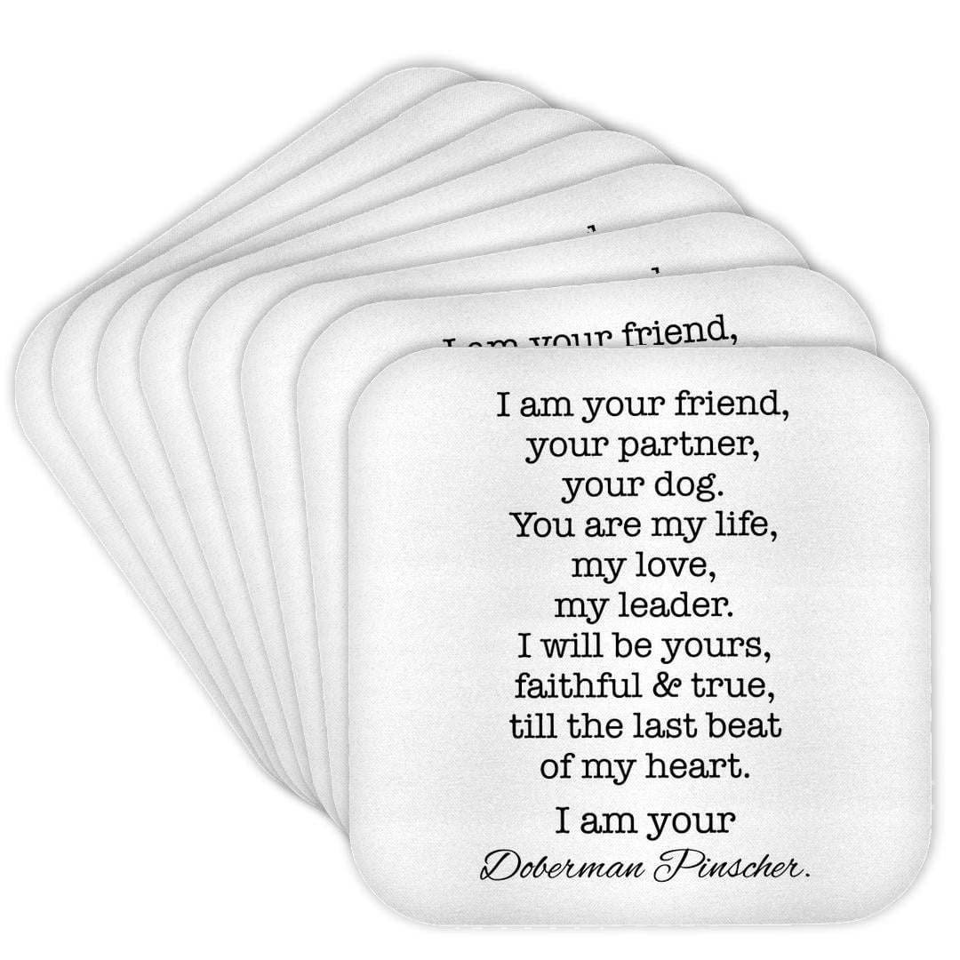 3drose, I Am Your Doberman Pinscher Poem. Black Letters on White ...