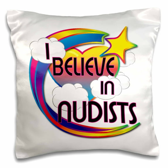 3drose, I Believe in Nudists Cute Believer Design, 16x16 inch Pillow ...