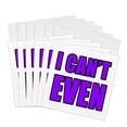3drose, I Cant Even Purple, 6 Greeting Cards with Envelopes - Walmart.com