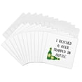 3drose, I Rescued a Beer Trapped in a Bottle Funny Quote, 12 Greeting ...