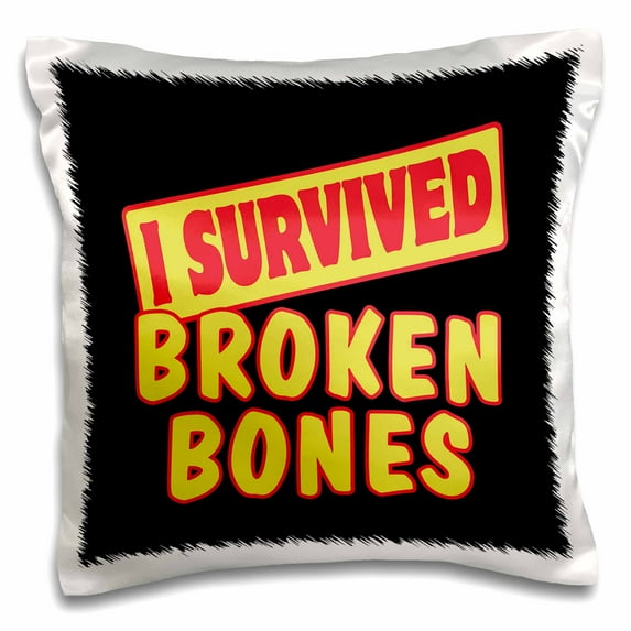 3drose, I Survived Broken Bones Survial Pride and Humor Design, 16x16 ...