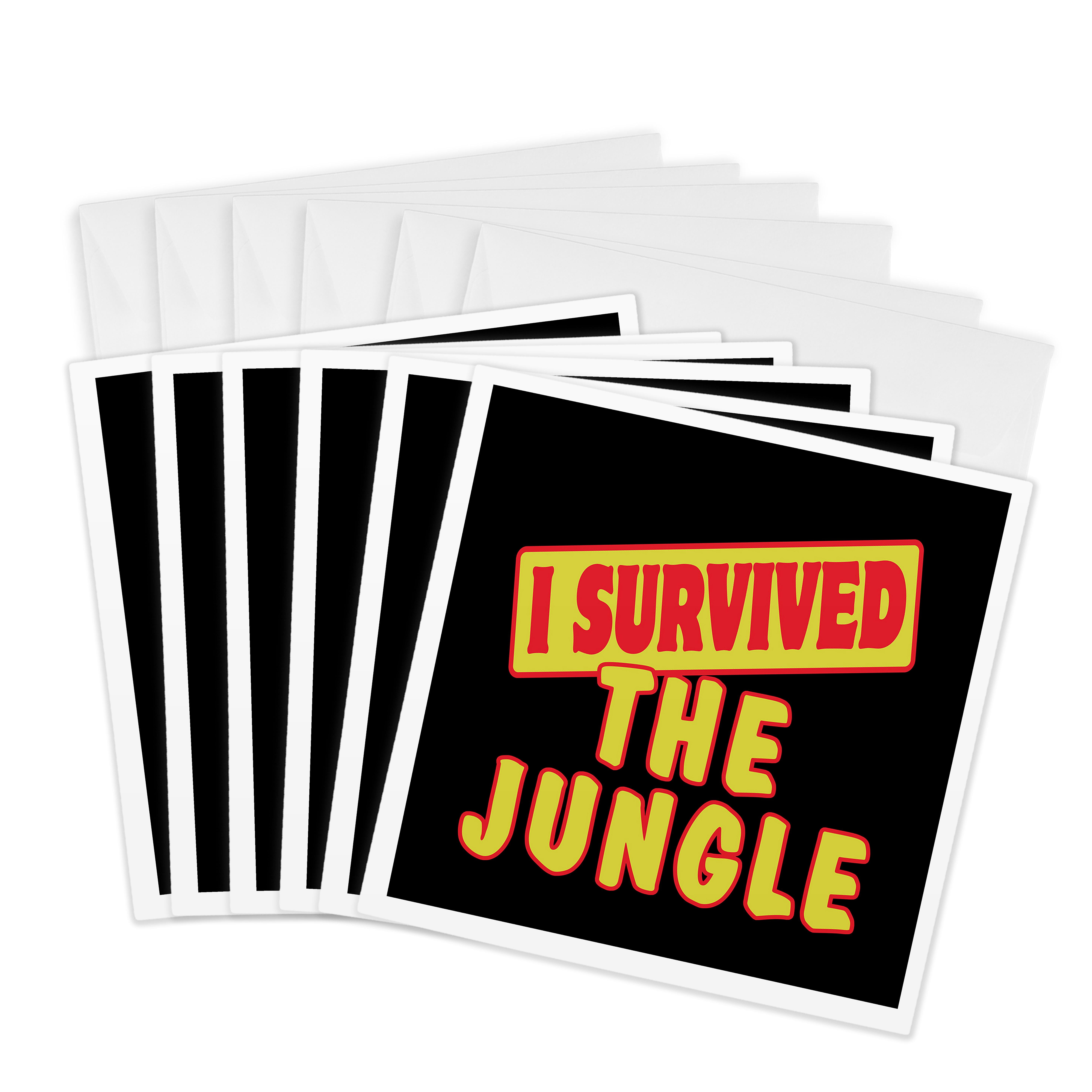 3drose, I Survived the Jungle Survial Pride and Humor Design, 6 ...