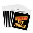 3drose, I Survived the Jungle Survial Pride and Humor Design, 6 ...