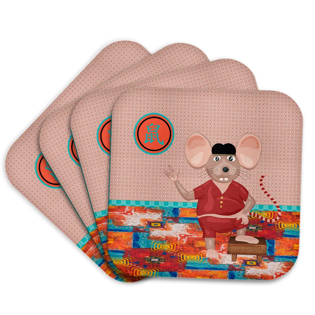 3drose, Image of Big Ear Rat, One Foot on Stool on Abstract Floor, Rat ...