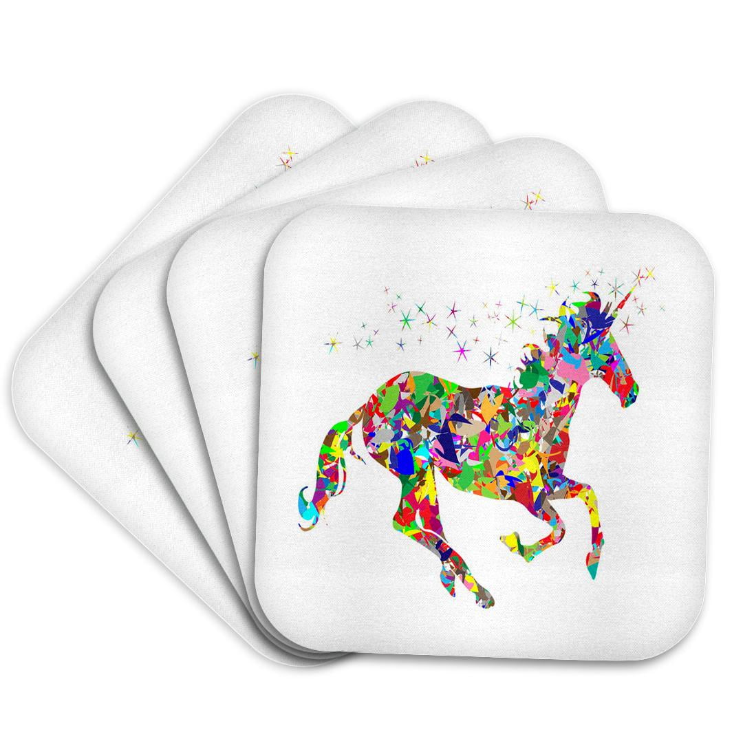 3drose, Image of Color Prism Horse, Set of 4 Coasters - Soft - Walmart.com