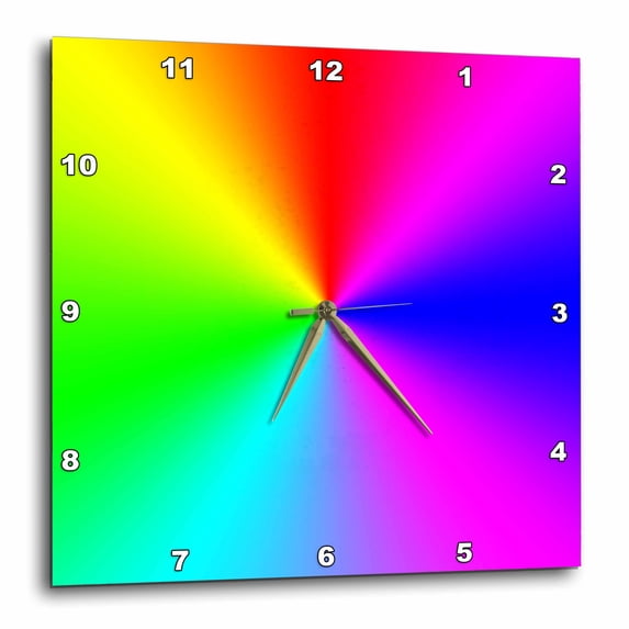 3drose, Image of Color Prism Texture, 10x10 Wall Clock - Walmart.com