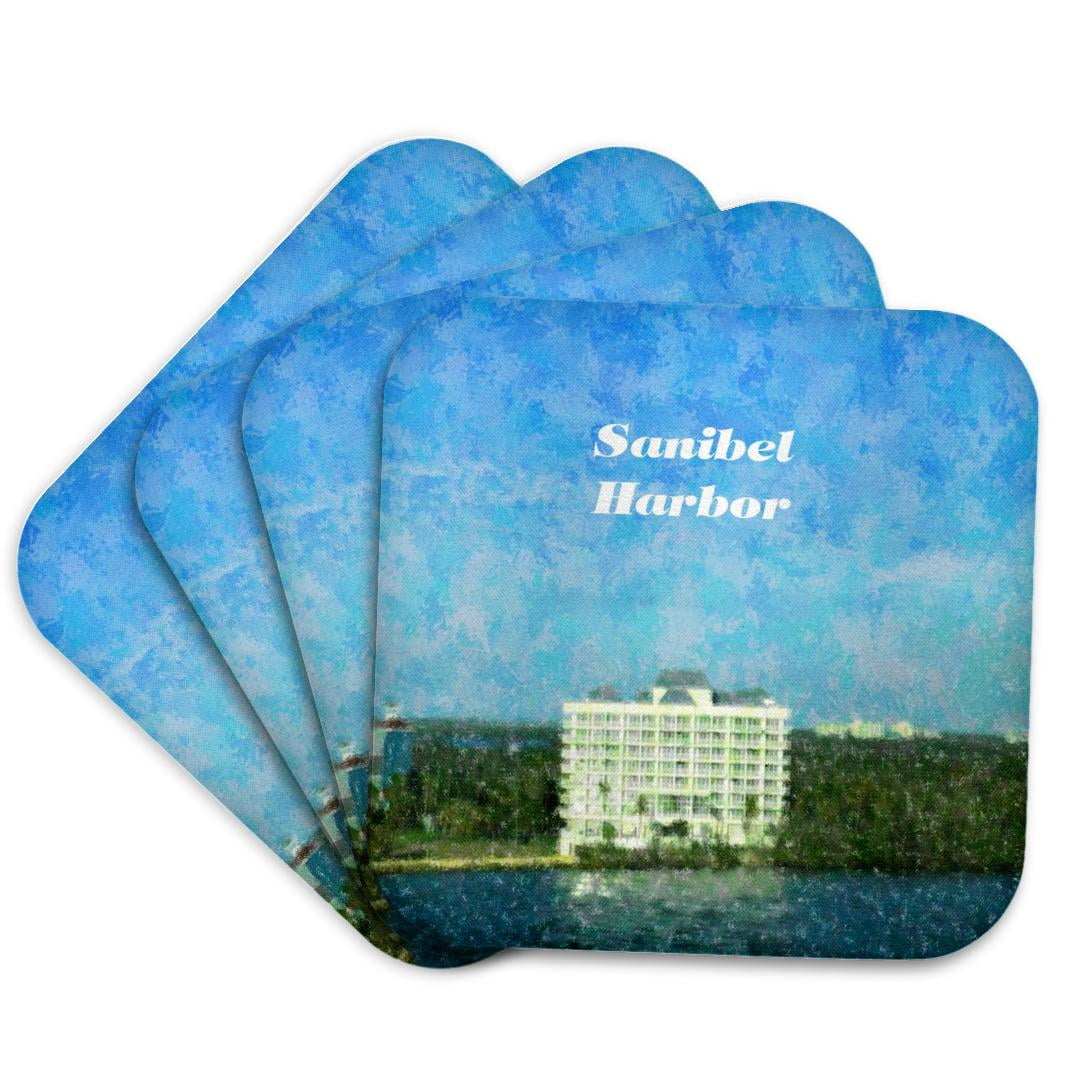 3drose, Image of Famous Sanibel Harbor Hotel on Water Painted in ...