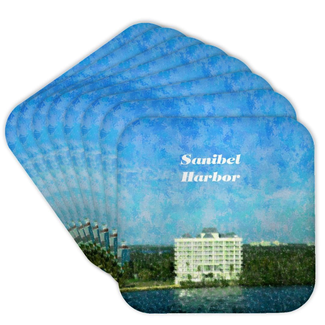 3drose, Image of Famous Sanibel Harbor Hotel on Water Painted in ...