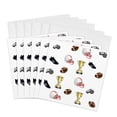 3drose, Image of Football Helmet Shoes and Trophy Pattern, 6 Greeting ...