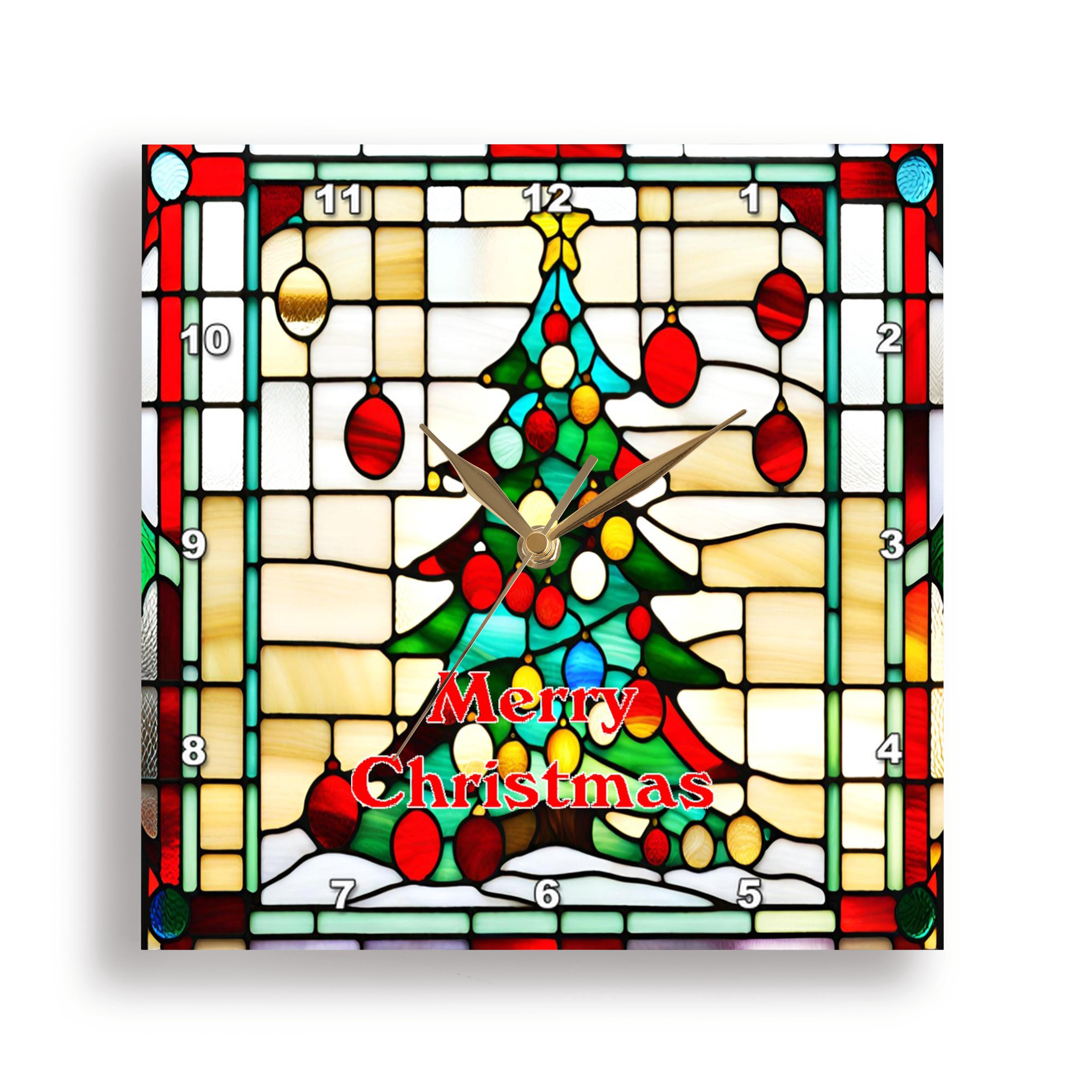 3drose, Image of Glass Christmas Tree with Merry Christmas in Red ...