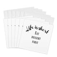 3drose, Image of Life Is Short Eat Dessert First Quote, 6 Greeting ...